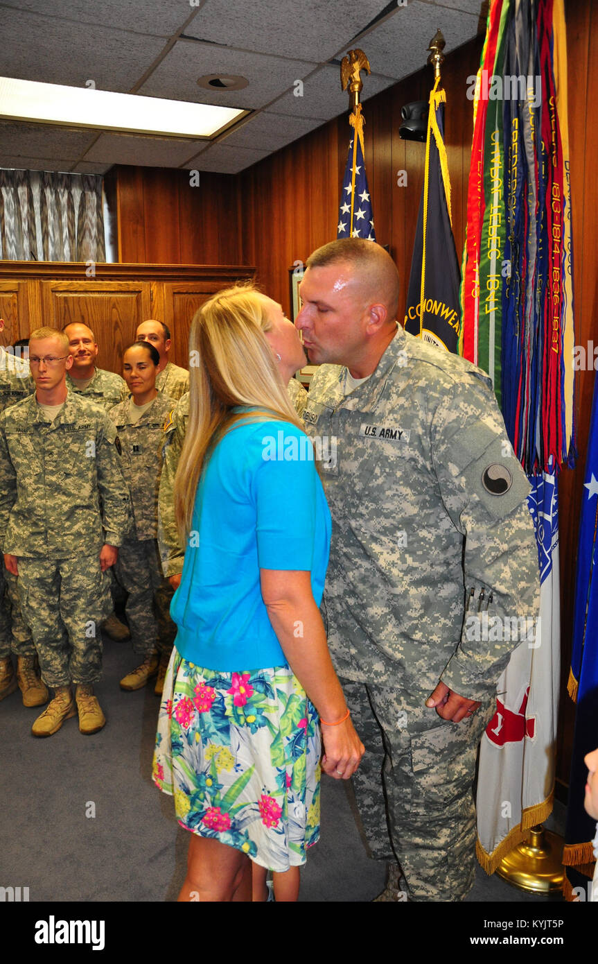 US military promotion ceremony Stock Photo - Alamy