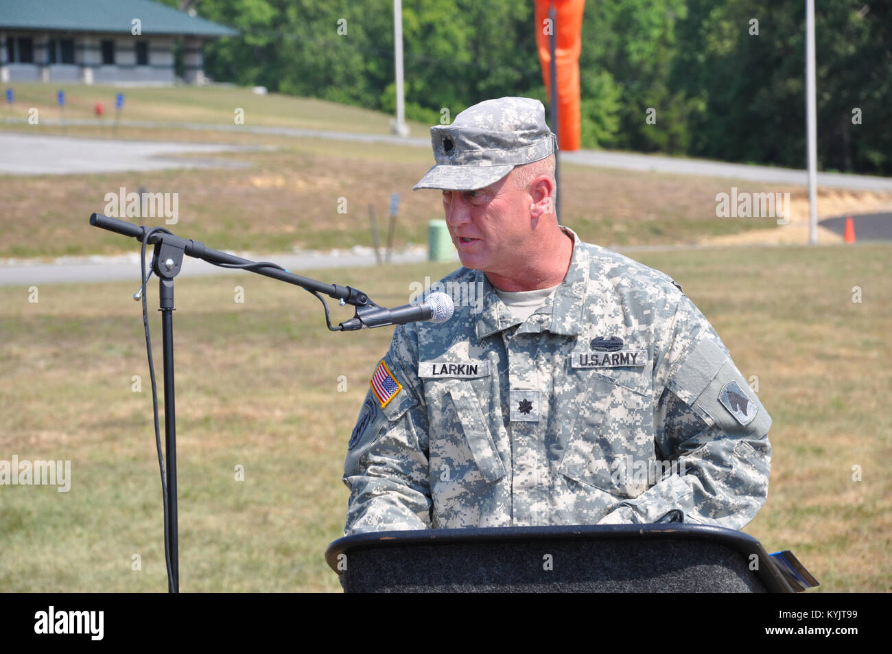 Col. Brian F. Wertzler speaks during the Change of Command Ceremony for ...