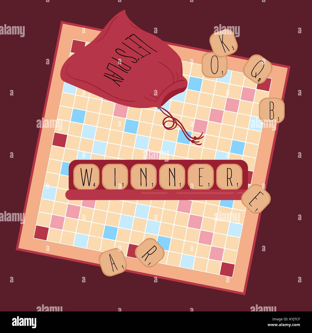 Scrubble letters Stock Vector Images - Alamy