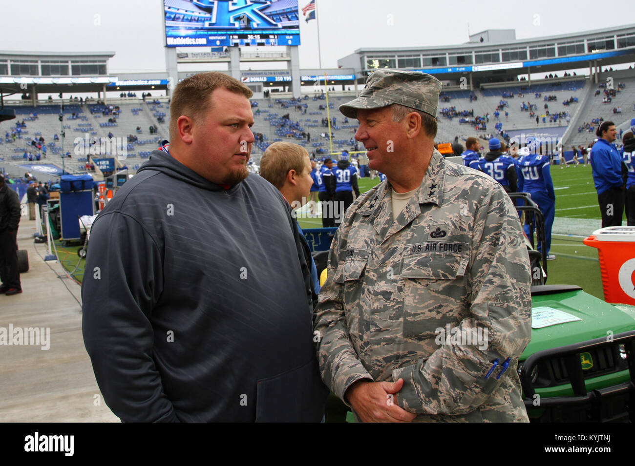 The University of Kentucky honored military Service members, firemen ...