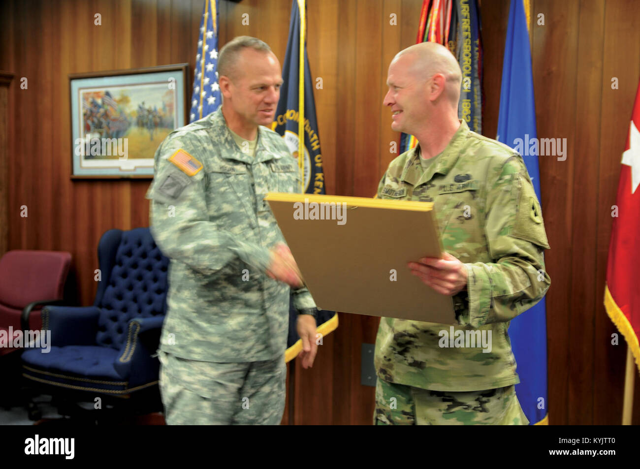 Chief Warrant Officer Todd B. Smothermon (right), human resources ...