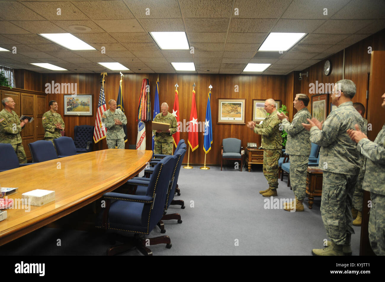 US army national guard awards ceremony Stock Photo - Alamy