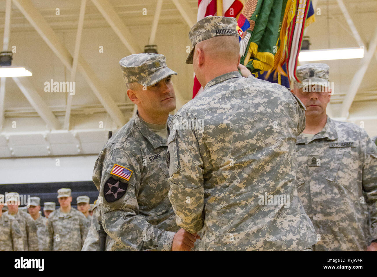 Maj. Timothy Starke takes charge of the 198th Military Police Battalion ...