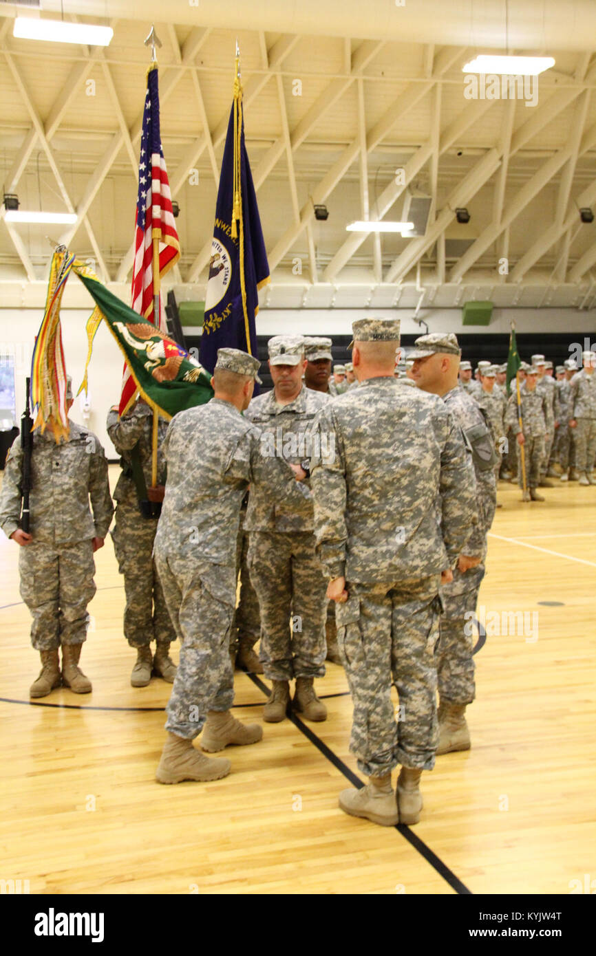 Maj. Timothy Starke takes charge of the 198th Military Police Battalion ...