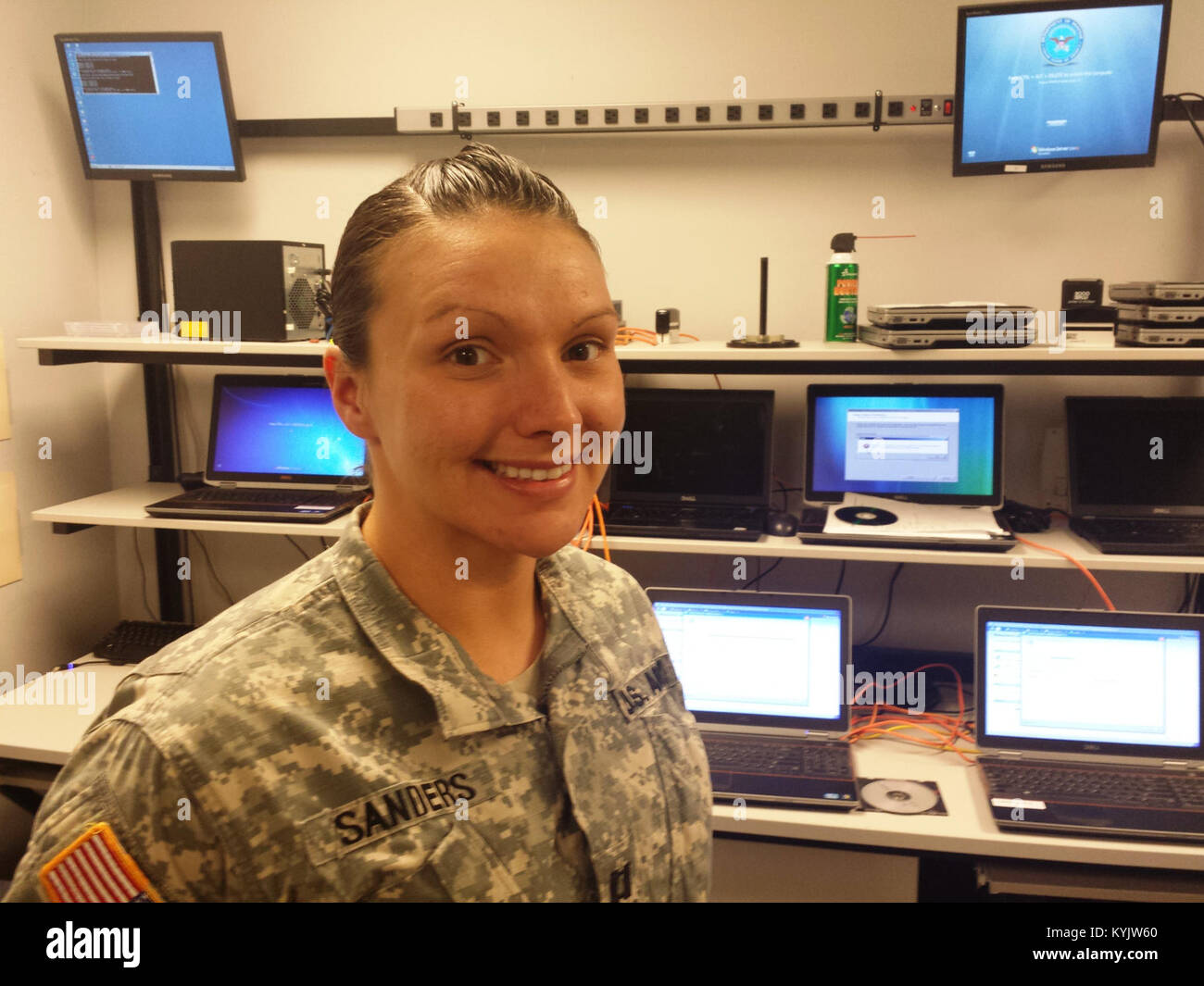 Capt. Dayna Sanders comes from a family with a strong military history ...