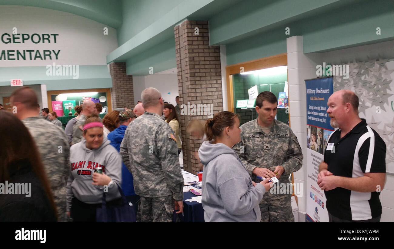US military personnel with families Stock Photo - Alamy