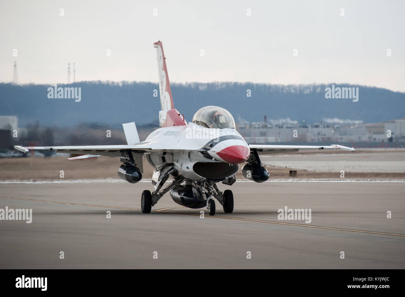 Maj. Scott Petz, a pilot with the U.S. Air Force Thunderbirds aerial ...