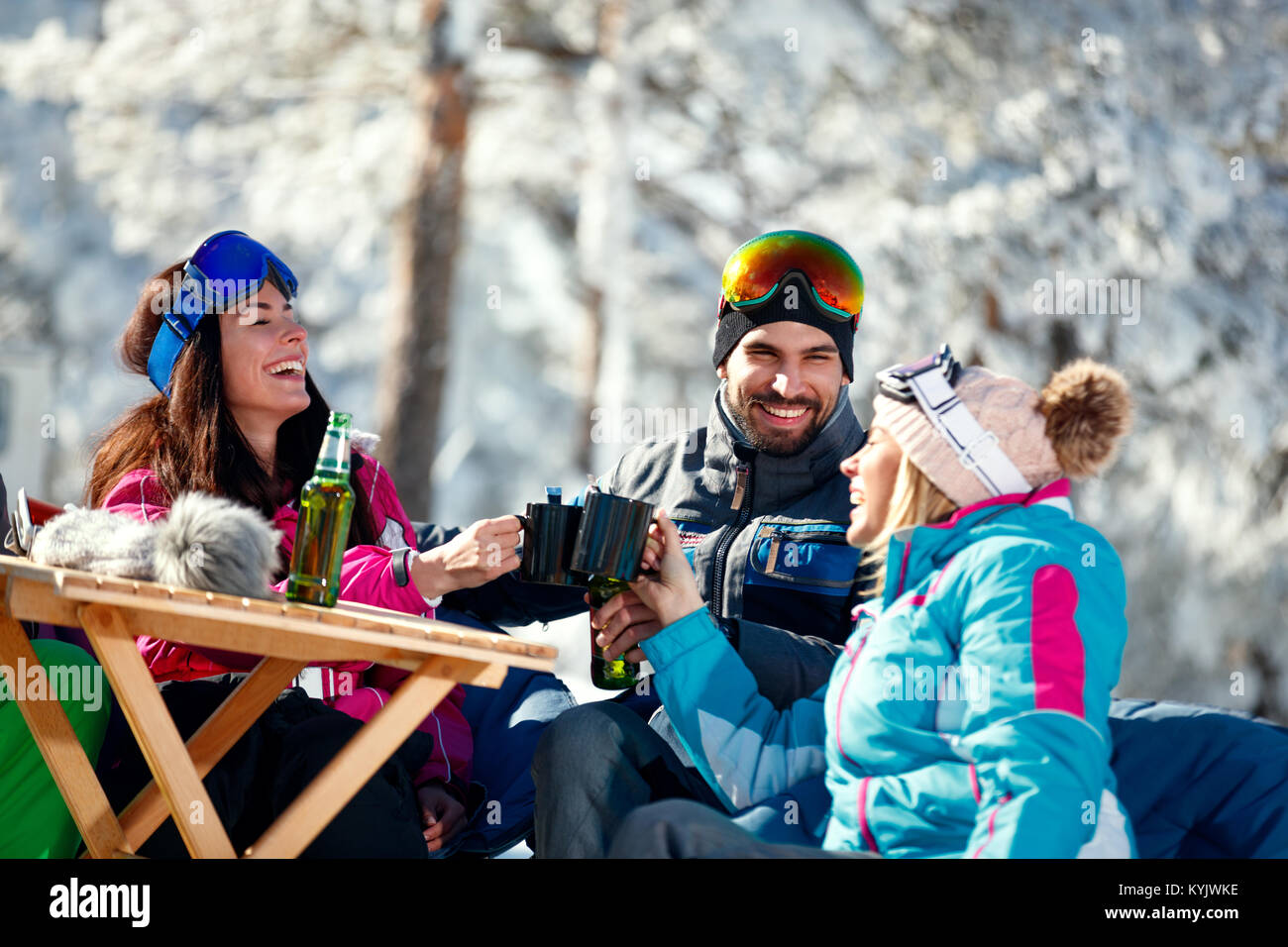 Friends we were on break hi-res stock photography and images - Alamy