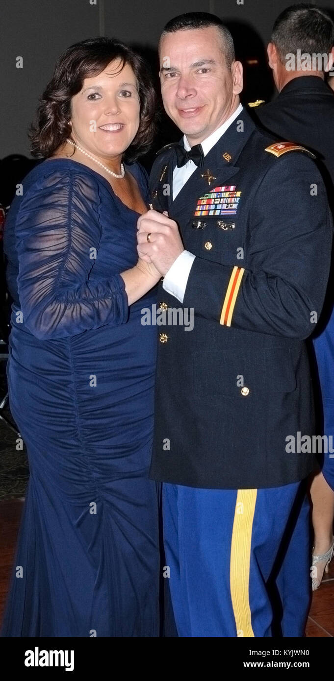 Lt. Col. Tim Culver with the 138th Fires Brigade and his wife Cindy ...