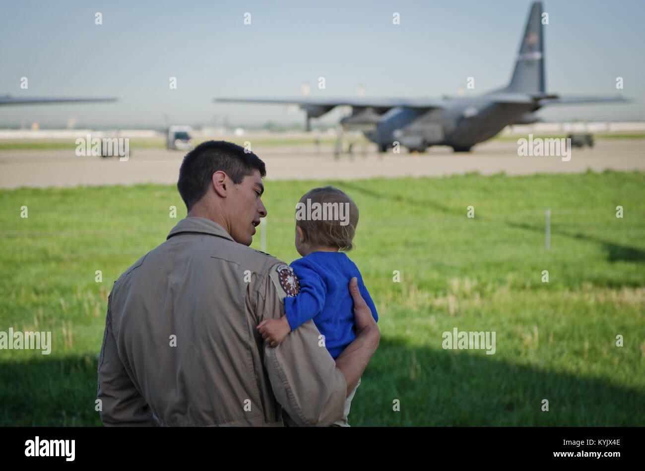 Capt. Trevor Sutherland, a C-130 pilot in the 123rd Airlift Wing, talks ...