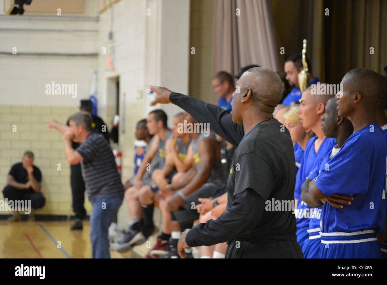 US military National Guard sports event Stock Photo - Alamy