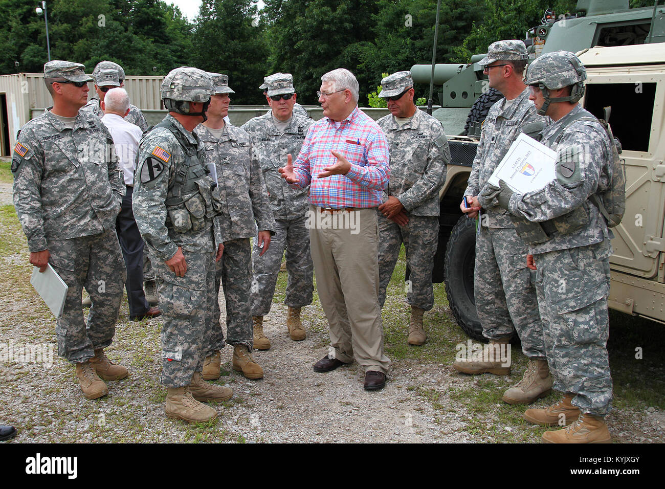 Retired Army Gen. Carter Ham and Members of the National Commission on ...