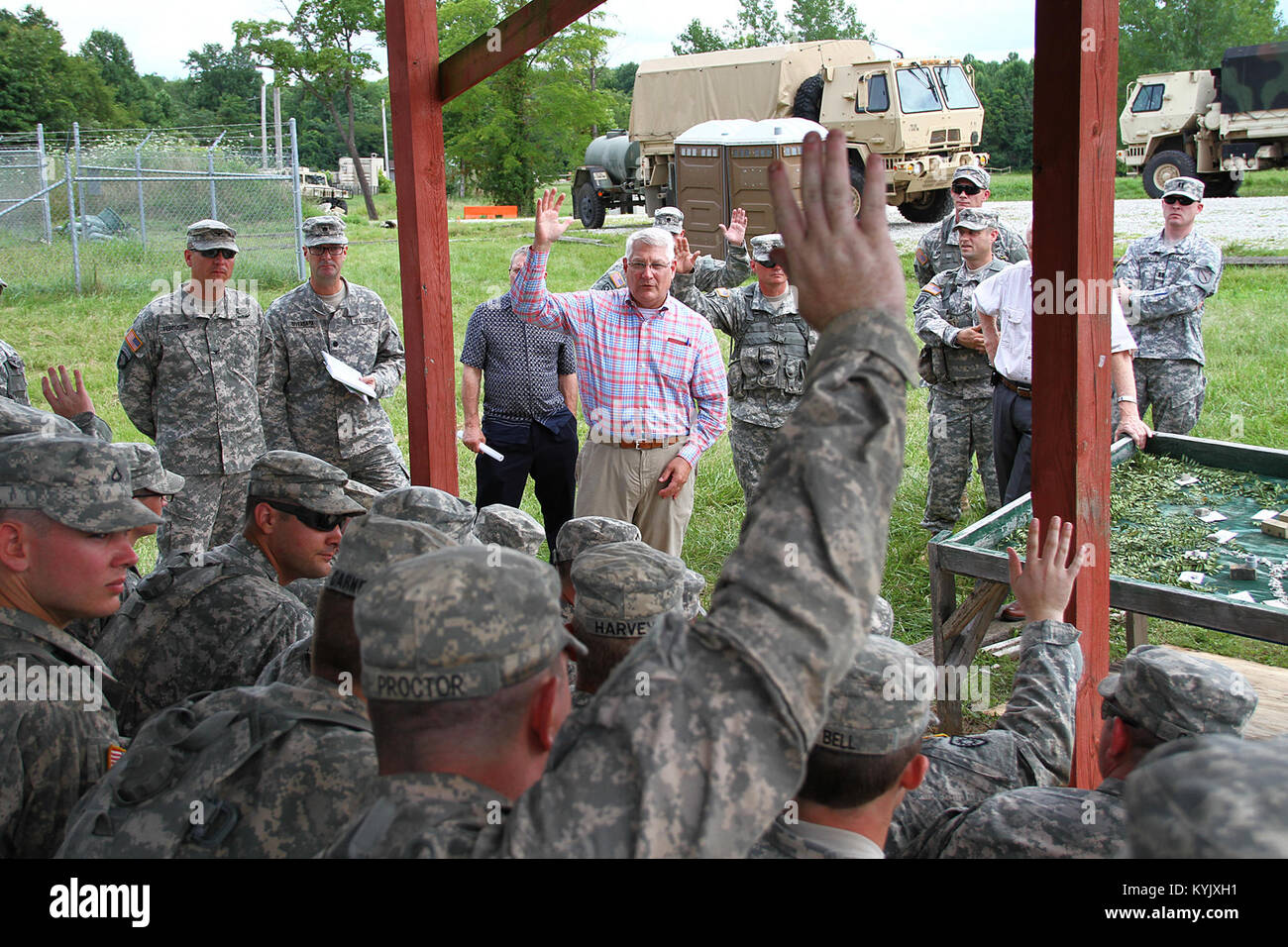 Retired Army Gen. Carter Ham and Members of the National Commission on ...
