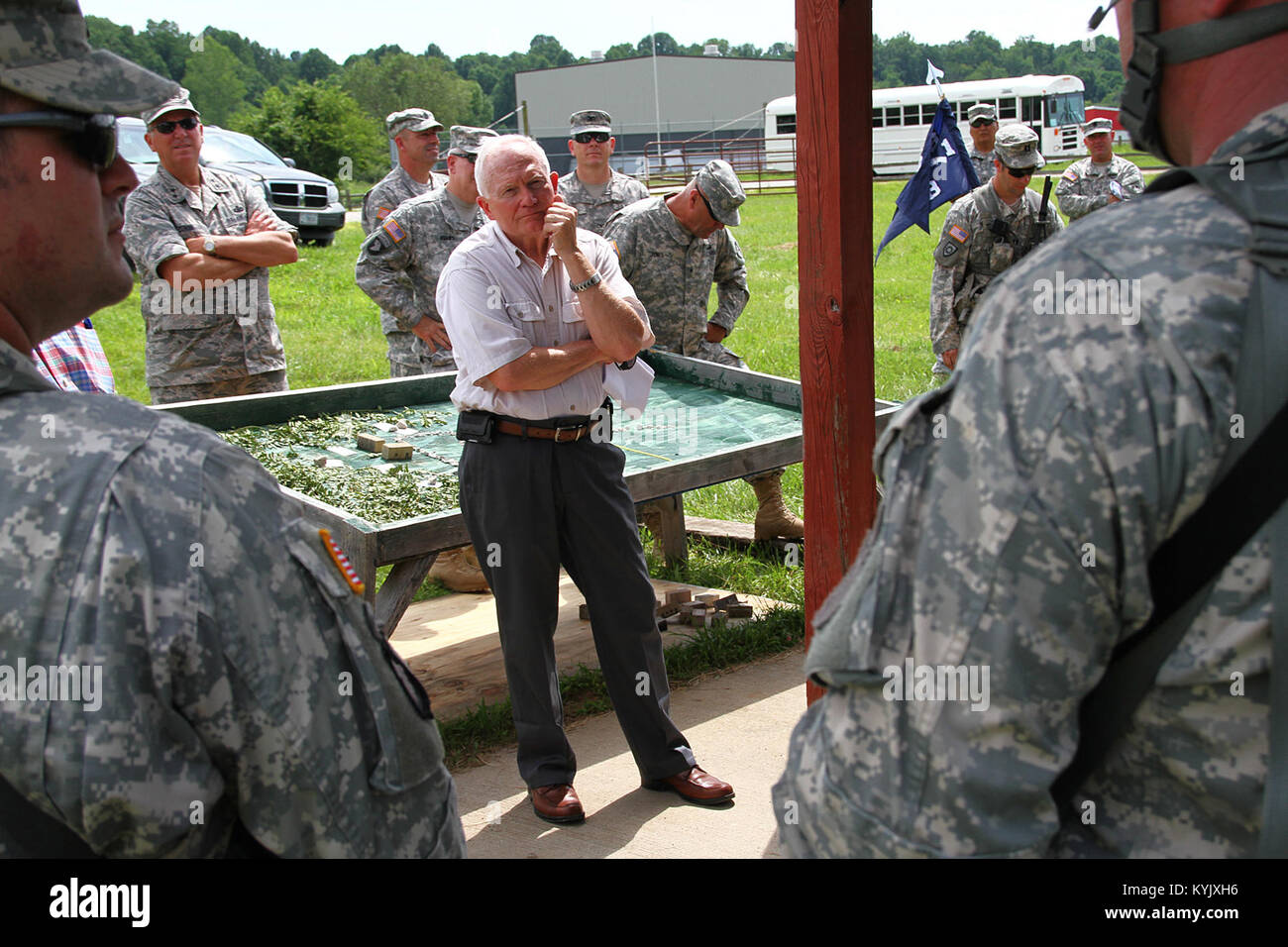 Retired Army Gen. Carter Ham and Members of the National Commission on ...