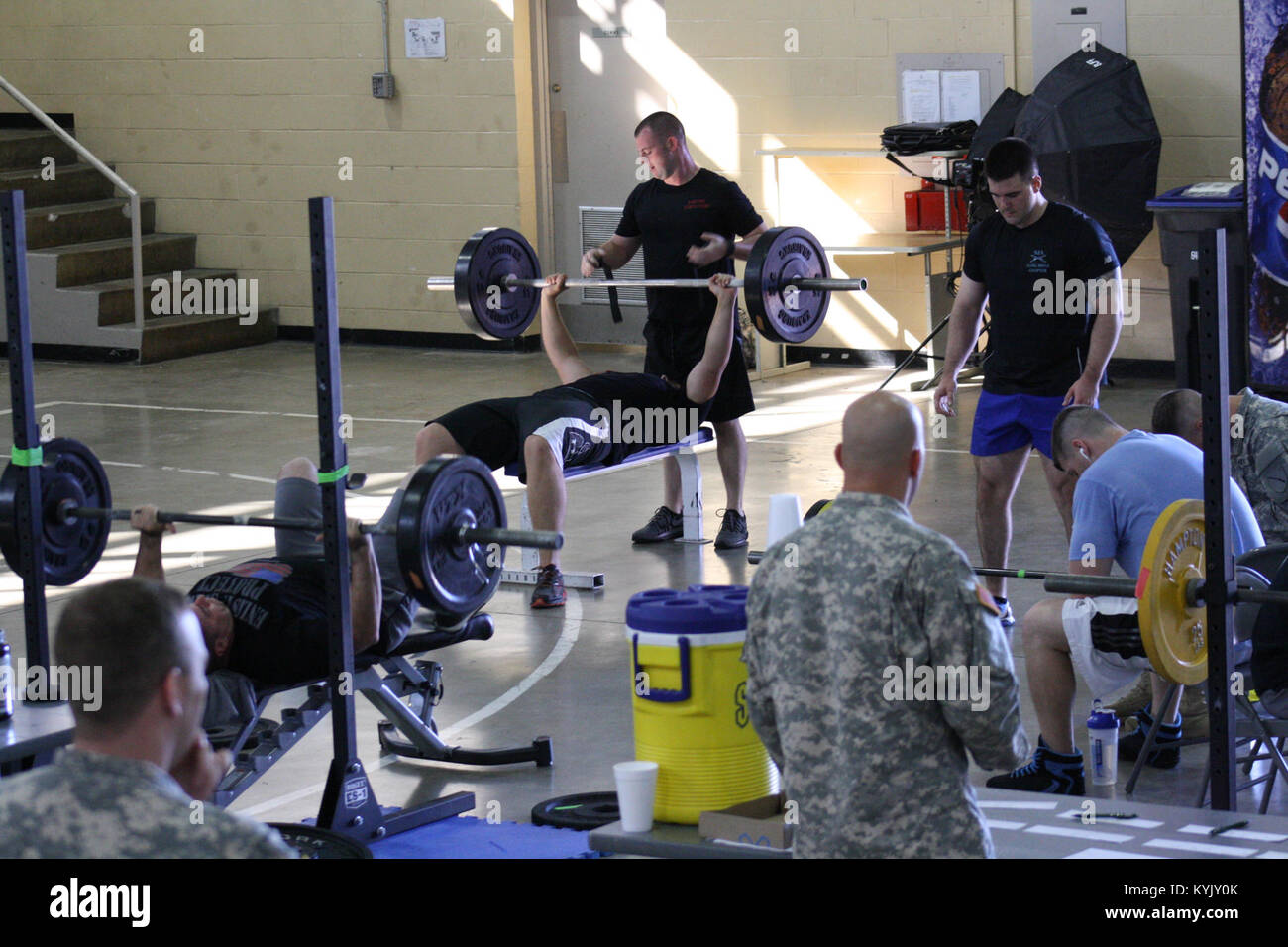 US military National Guard sports event Stock Photo - Alamy