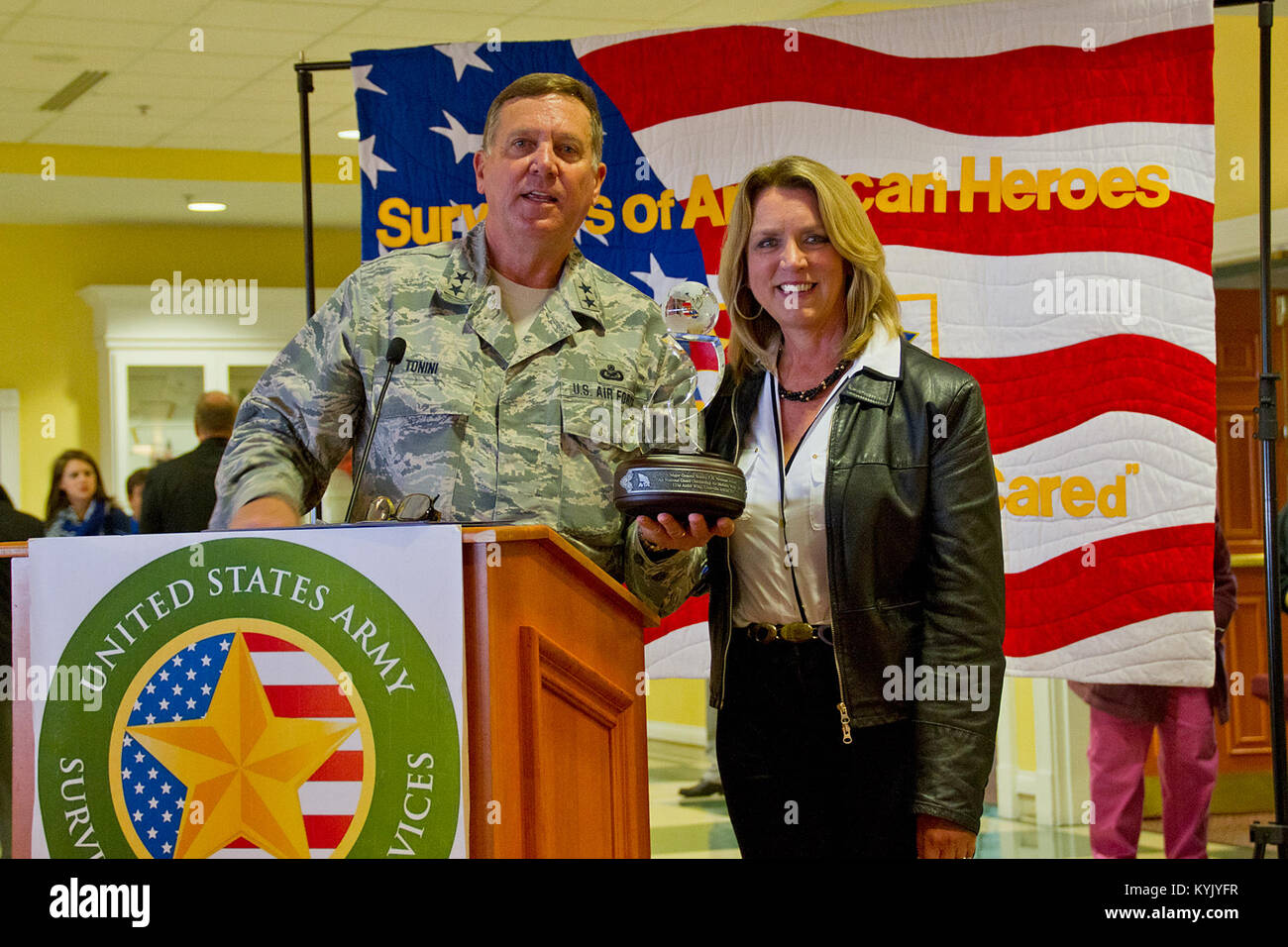 Secretary of the Air Force Deborah Lee James joined Maj. Gen. Edward W ...