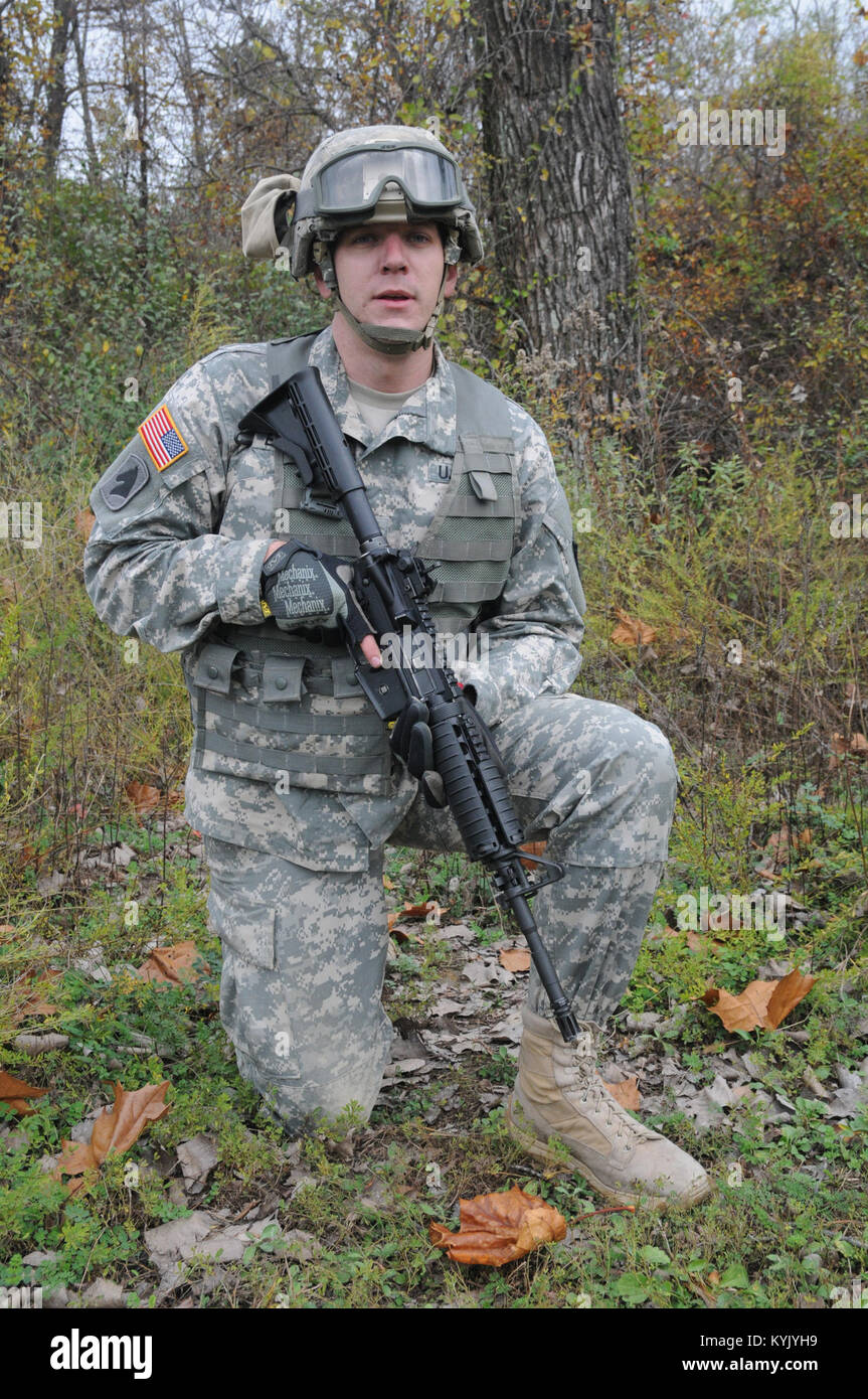 Kentucky National Guard Staff Sgt. Paul England, a small group ...