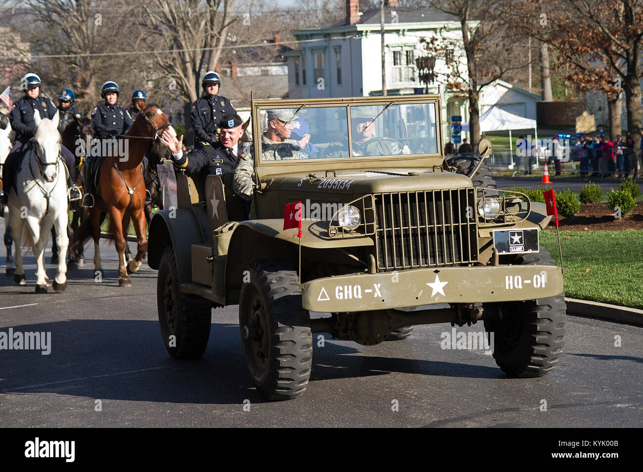 Brig. Gen. Stephen R. Hogan, Kentucky's adjutant general rides in the ...