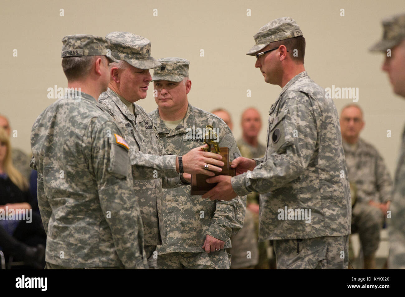 Brig. Gen. Benjamin Adams III presents the Connelly Award to Soldiers ...