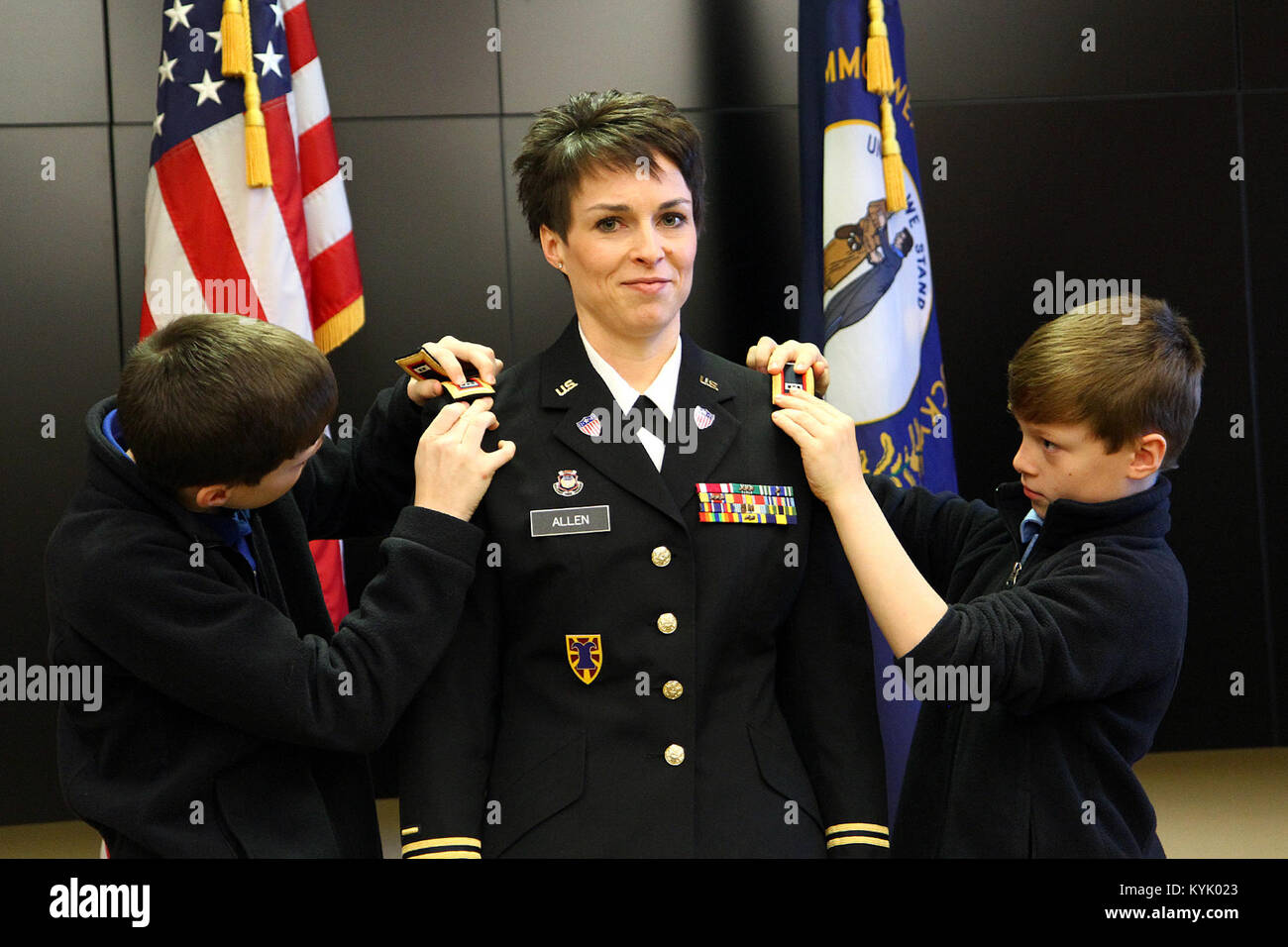 Chief Warrant Officer Stephanie Allen is promoted to the rank of chief ...