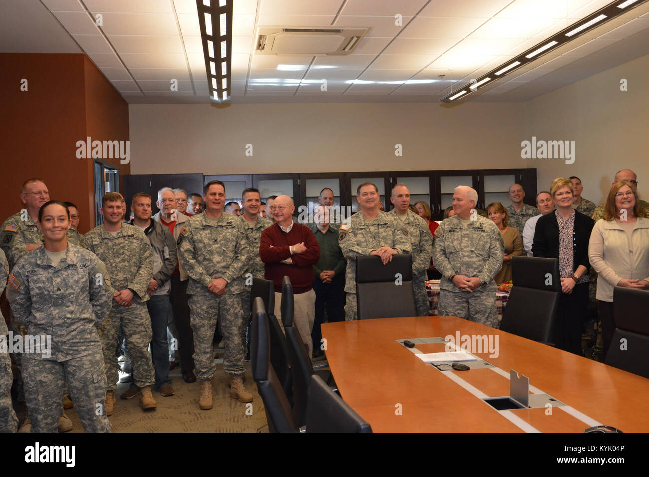 Guest attending the promotion ceremony for COL Brian Demers (Kentucky ...