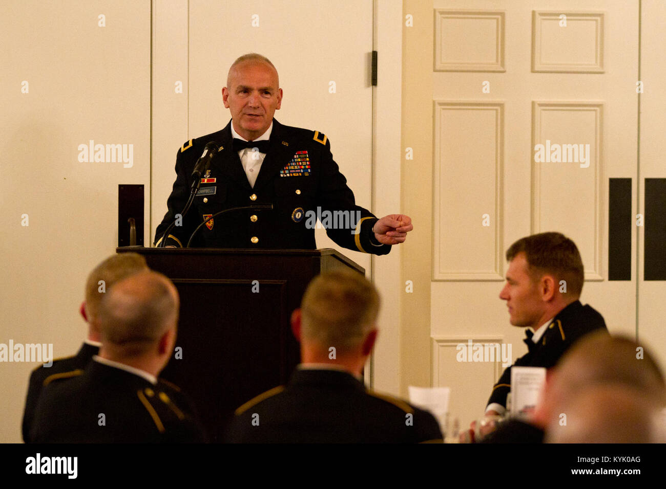 Brig. Gen. Scott A. Campbell speaks to members of the Kentucky Guard's ...