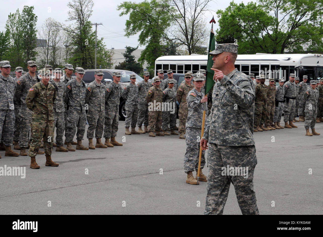 Lt. Col. Timothy Starke, commander of the 198th Miltary Police ...