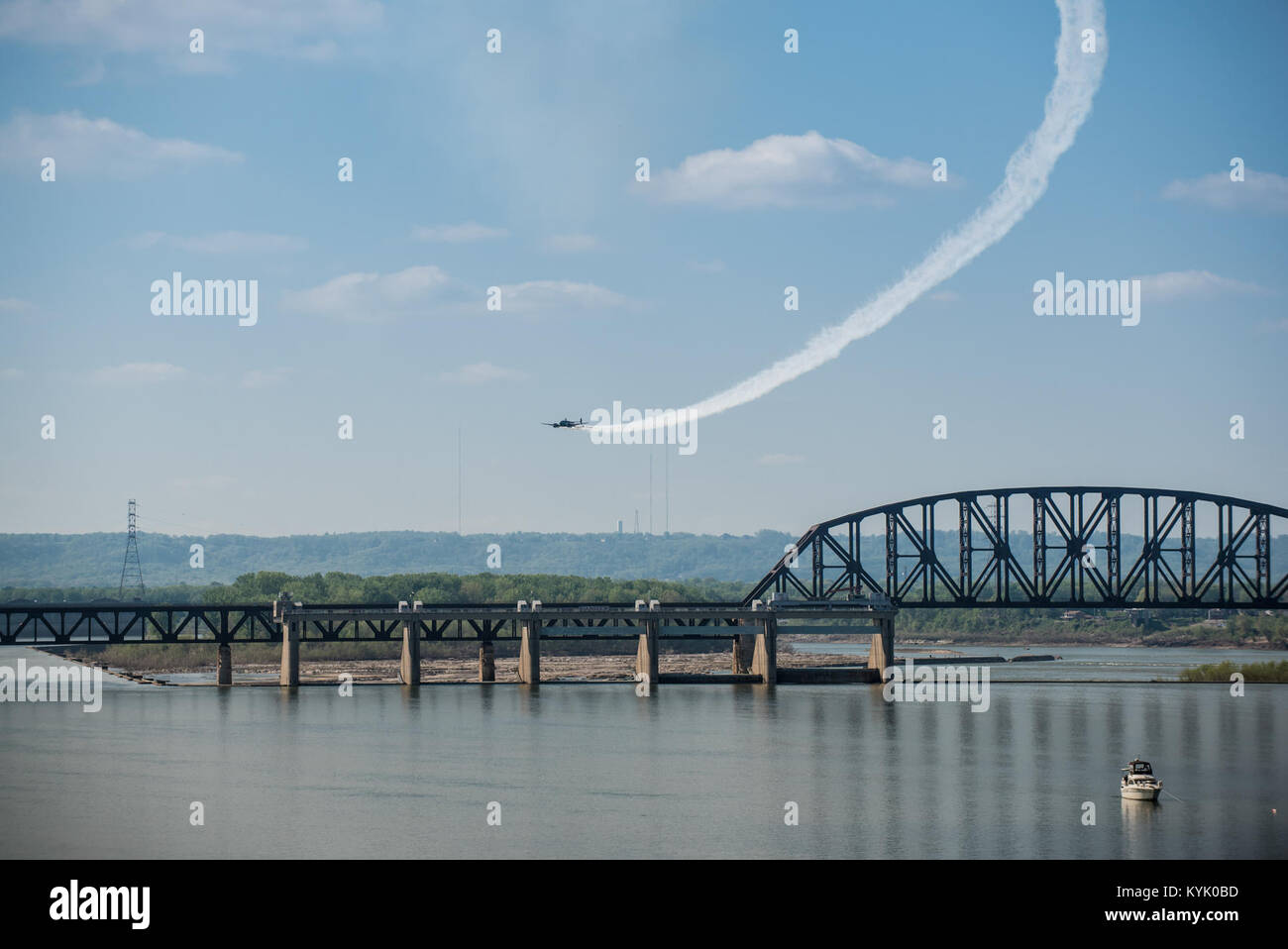 Matt Younkin performs aerobatic stunts with his Twin Beech 18 aircraft ...