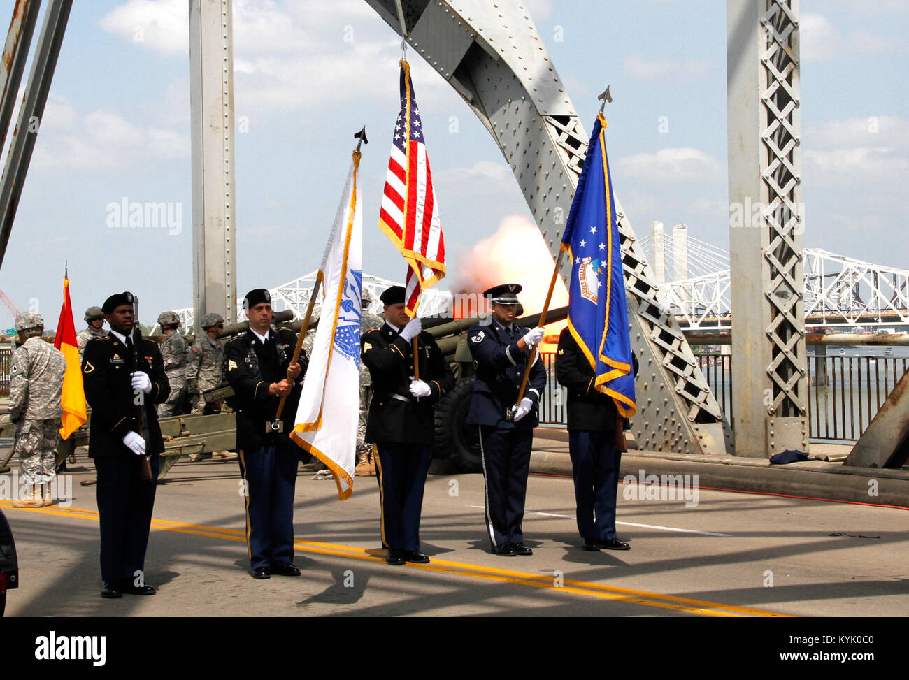 Us joint service color guard hi-res stock photography and images - Alamy