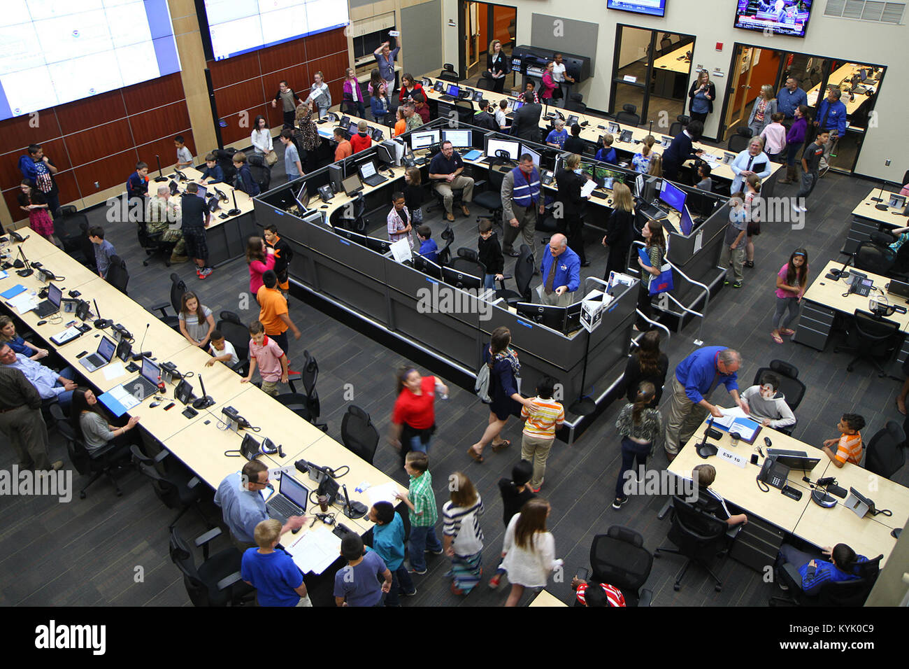 Fifth-grade students from Collins Lane Elementary School participated with Kentucky Emergency ...