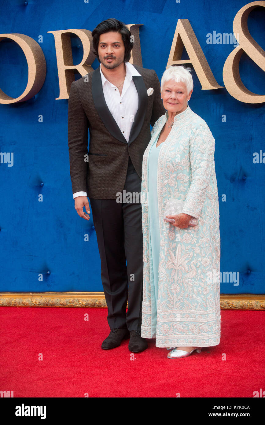 Ali Fazal, Judi Dench at the 'Victoria & Abdul' UK premiere at Odeon ...