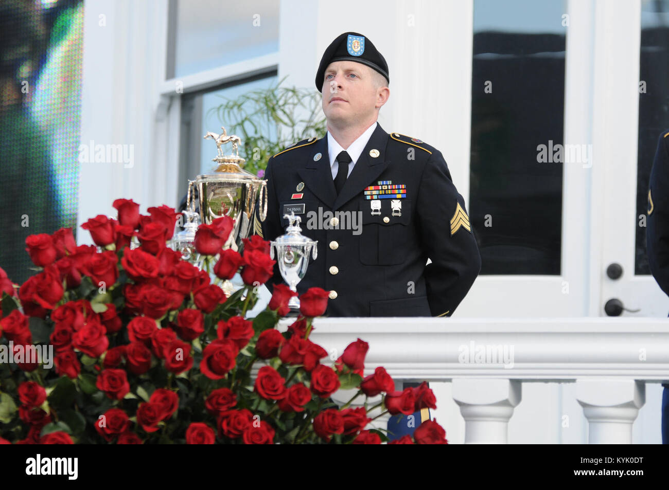 Portrait of US military person Stock Photo - Alamy
