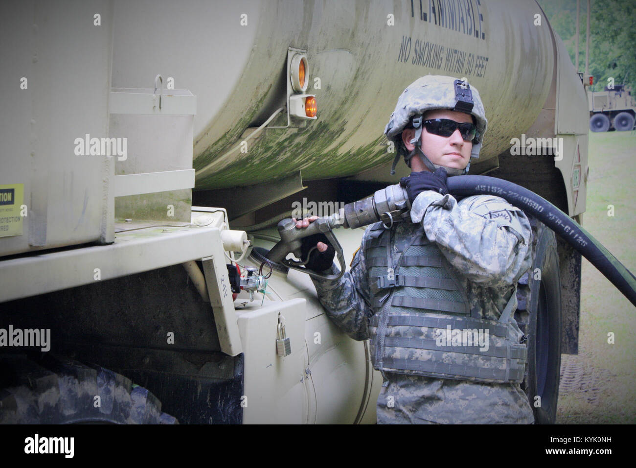 US Army National Guard carrying out various tasks including military ...