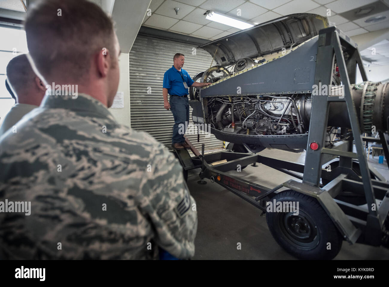 Roger Snow, a field service representative for Rolls-Royce Corp ...