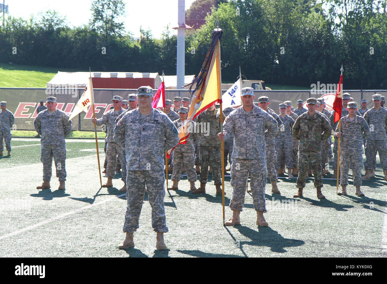 The 149th Maneuver Enhancement Brigade (MEB) conducted a change of ...
