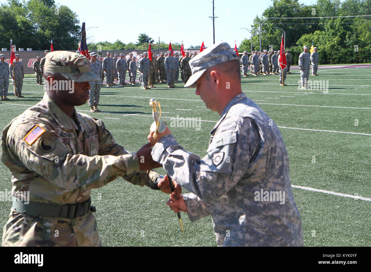 The 149th Maneuver Enhancement Brigade (MEB) conducted a change of ...