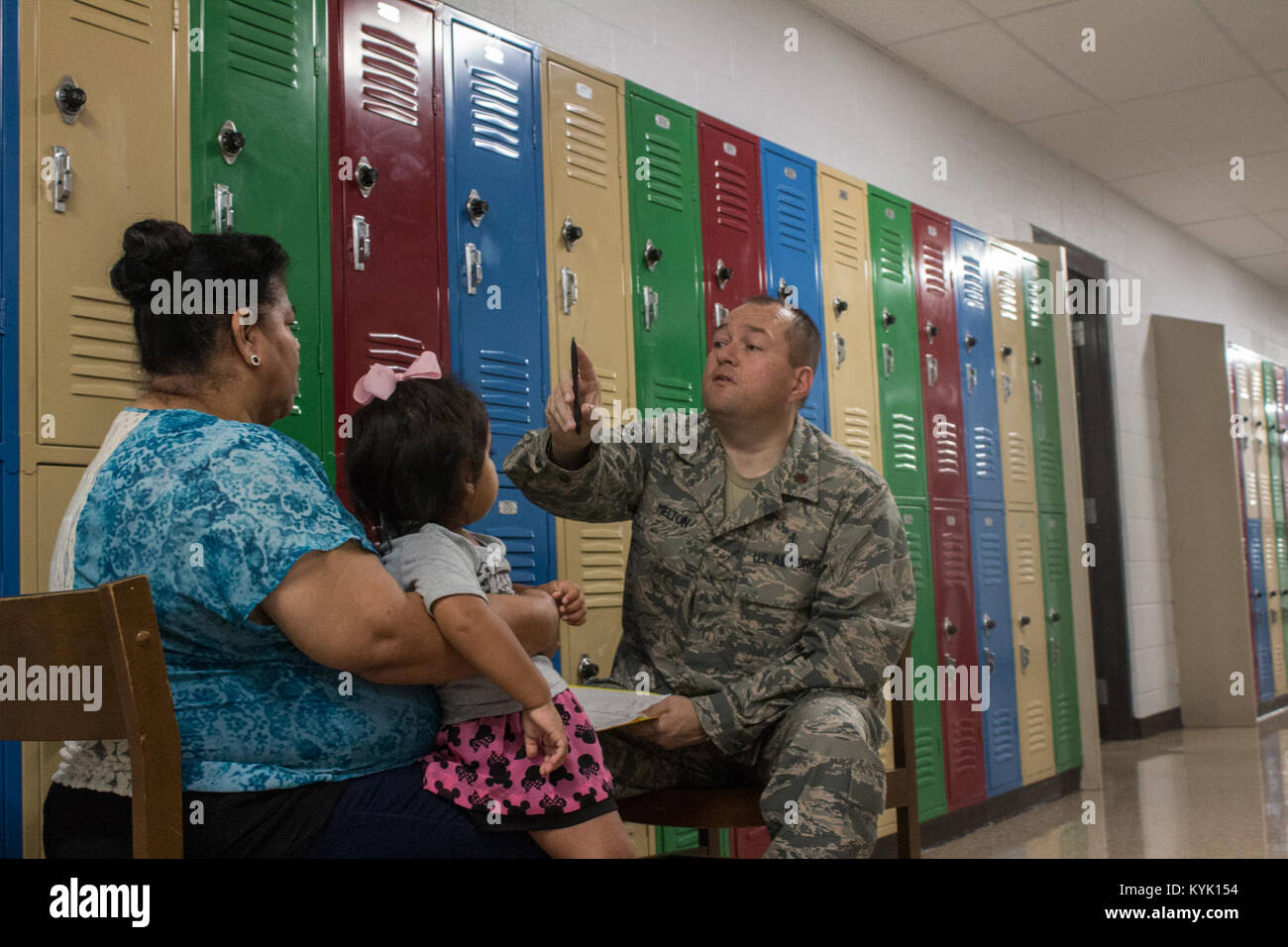 Maj. Derek Melton, an optometrist with the Indiana Air National Guard's ...