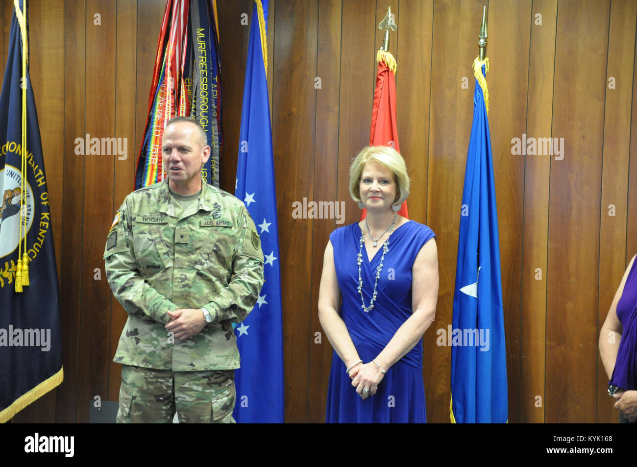 The Adjutant General BG Stephen R. Hogan and Mrs Janet Mitchell at ...