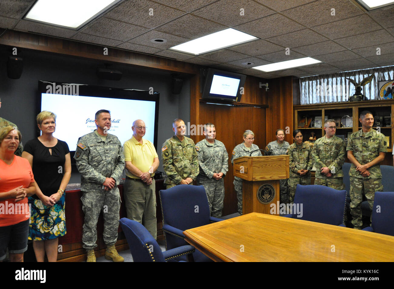 US military promotion ceremony Stock Photo - Alamy