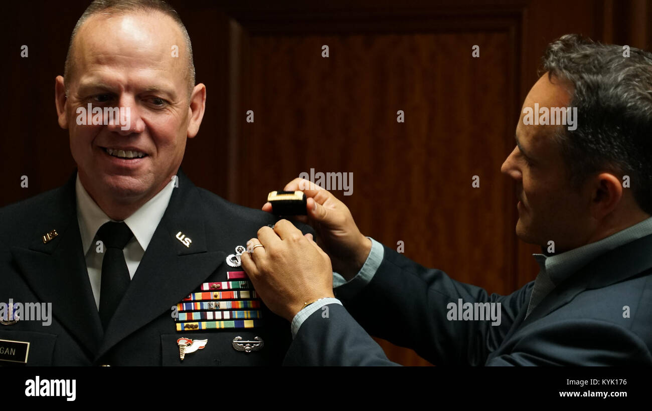 US military promotion ceremony Stock Photo - Alamy