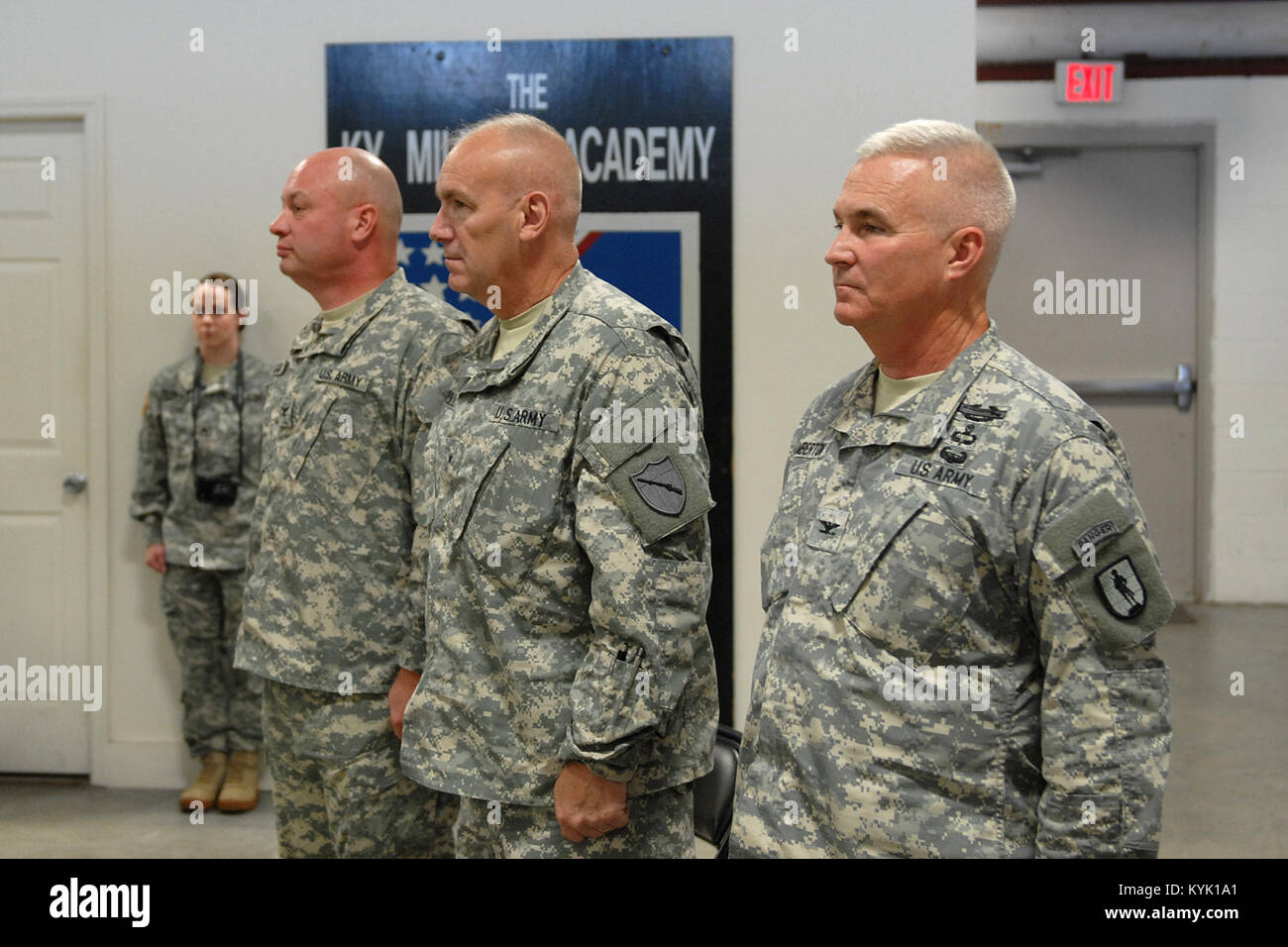 Col. Jeff Casada takes charge of the 238th Regiment during a change of ...