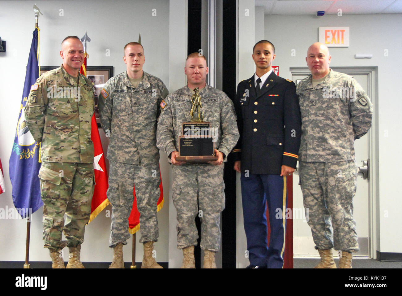 Sgt. Tyler Johnson, Warrant Officer Brandon DeArmond and 1st Lt. Andre ...