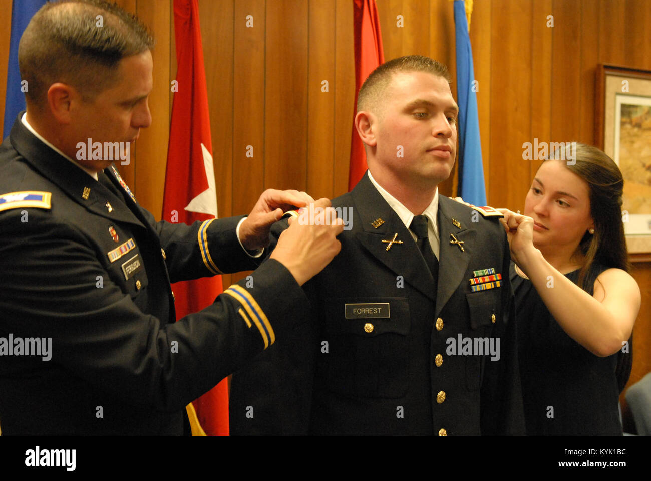 US military promotion ceremony Stock Photo - Alamy
