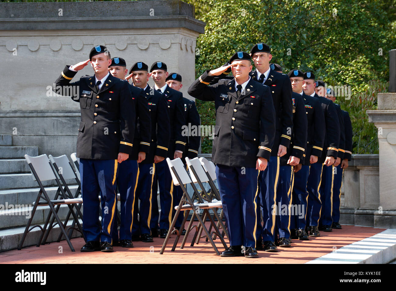 Salute during the national anthem hi-res stock photography and images ...