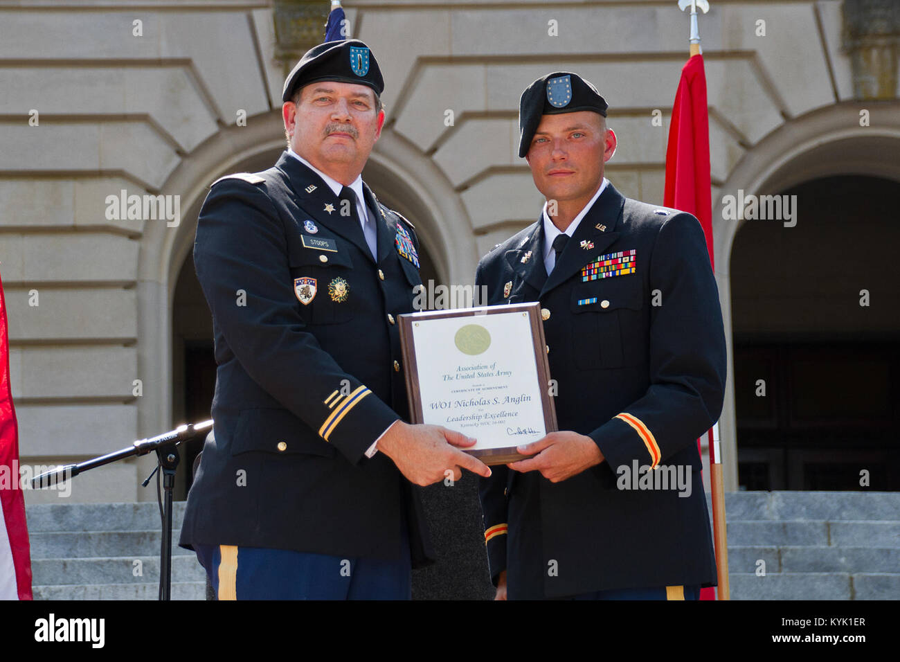 Command Chief Warrant Officer Dean Stoops presents Warrant Officer ...