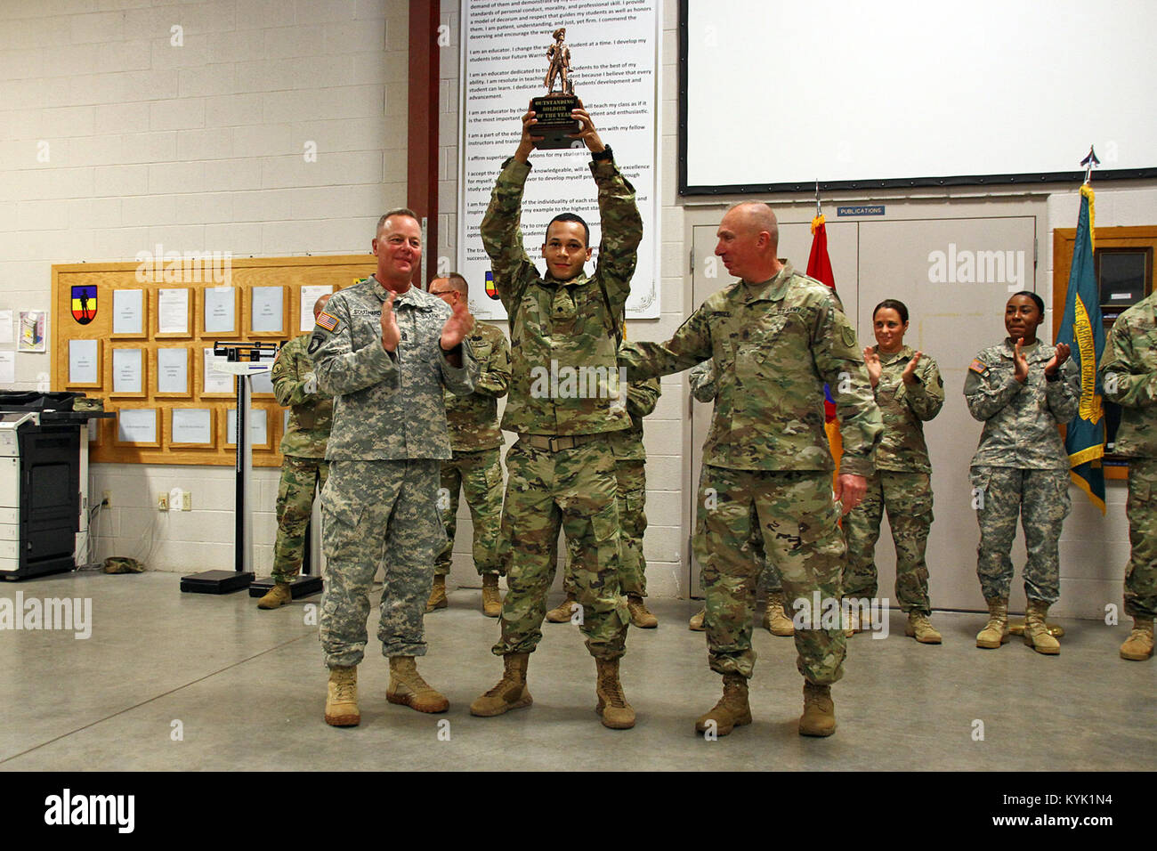 Spc. Zachary Cox is named the Outstanding Soldier of the Year at the ...
