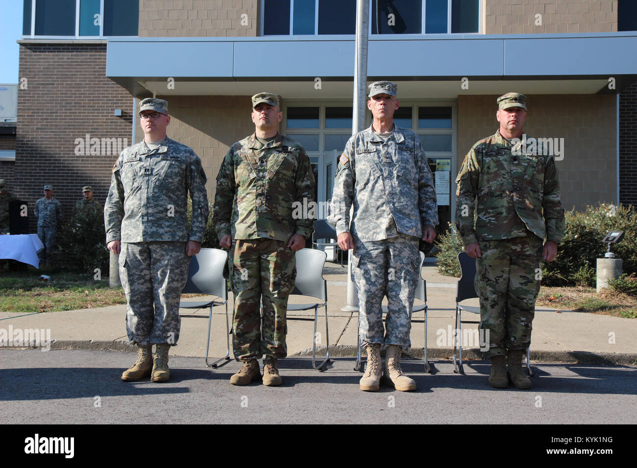 Guardsmen, family and friends gathered for the change of command ...