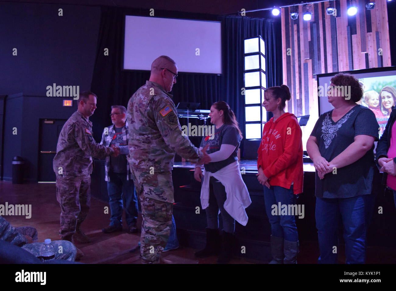 Maj. Bryan Combs (right), Kentucky's Family Programs director, and ...