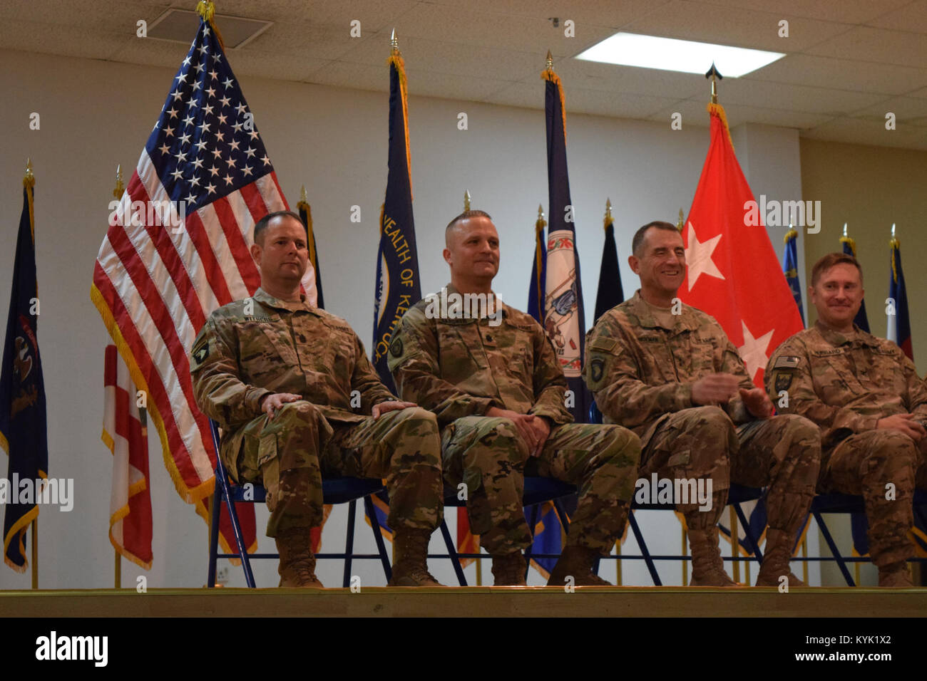 Command Sgt. Maj. Jesse Withers (left), command sergeant major of the ...