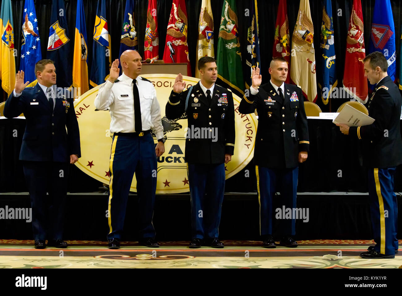 Kentucky Guardsmen take their oath of office as the newest board ...